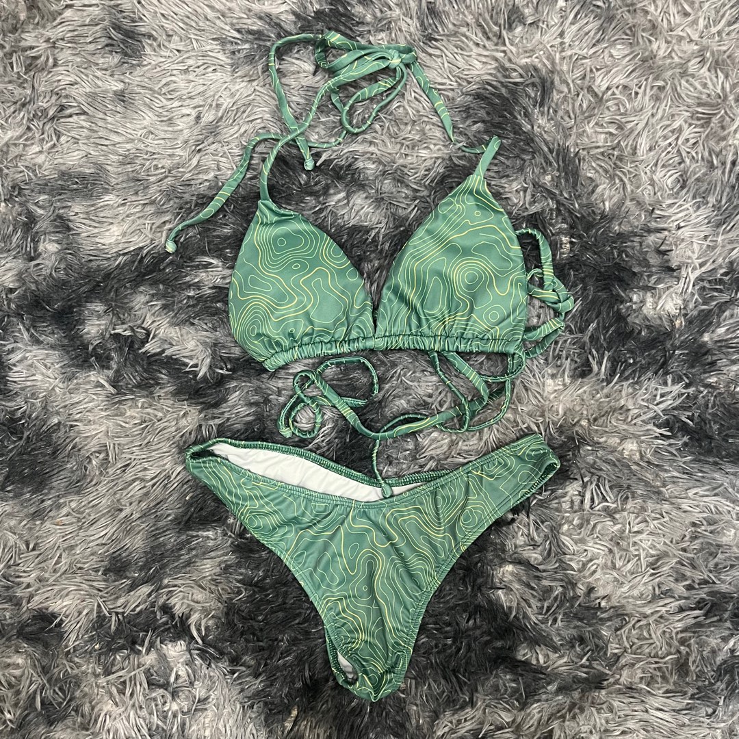 SEW LOWCAL Classic Triangle Bikini Top X Darcy Bikini Bottom (Two Piece ...