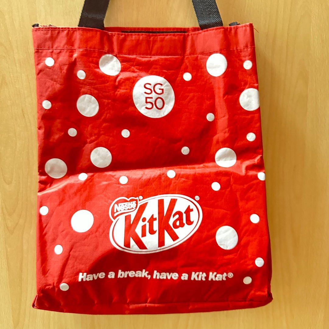 SG50 Nestle Kit Kat Bag, Women's Fashion, Bags & Wallets, Tote Bags on ...