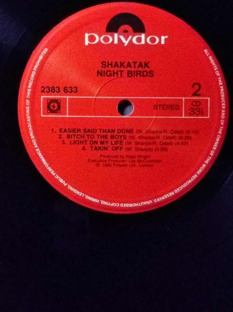 Shakatak - Night Birds[LP], Hobbies & Toys, Music & Media, Vinyls on ...