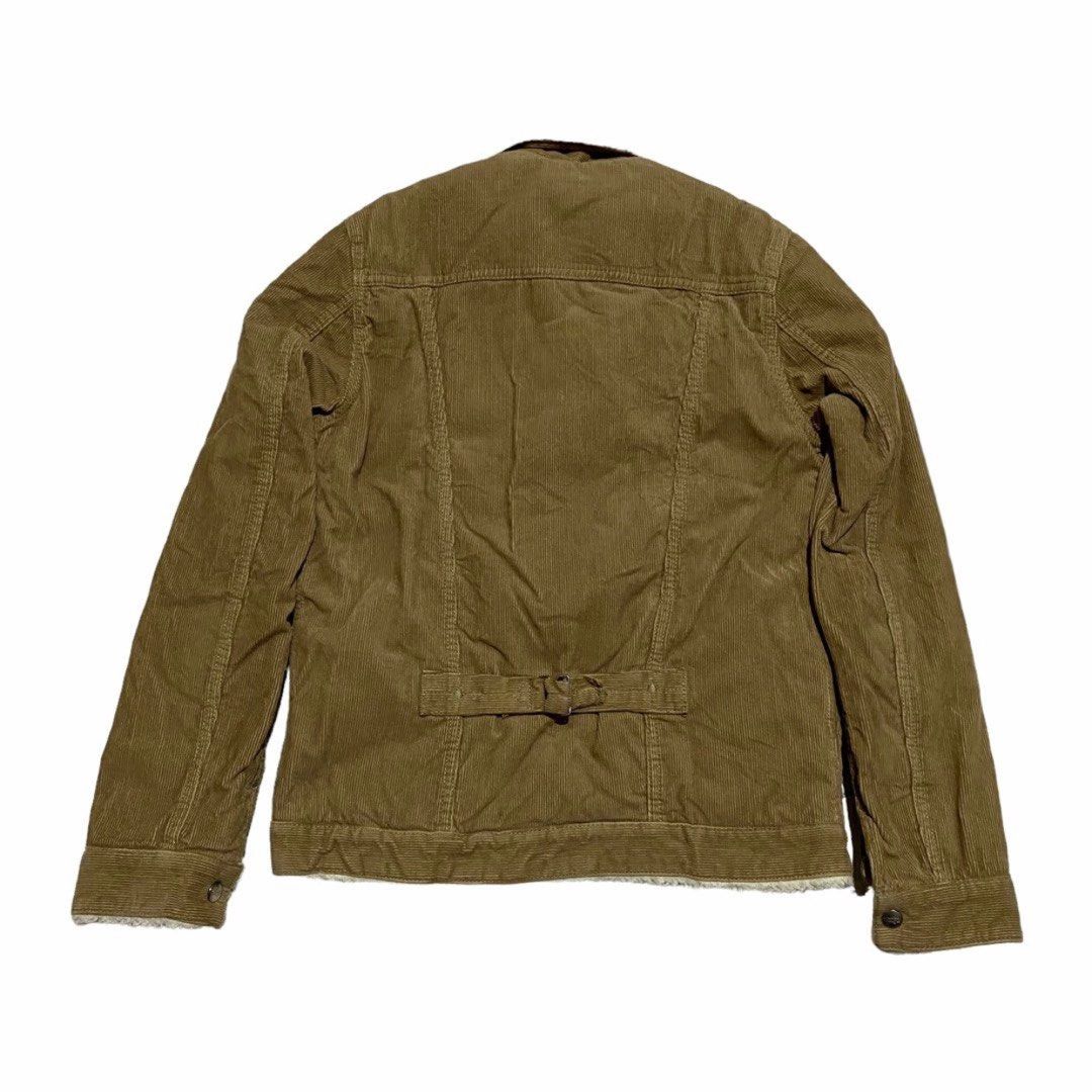 Sherpa Corduroy Jacket Wrangler nano universe Type 1, Fesyen Pria ...