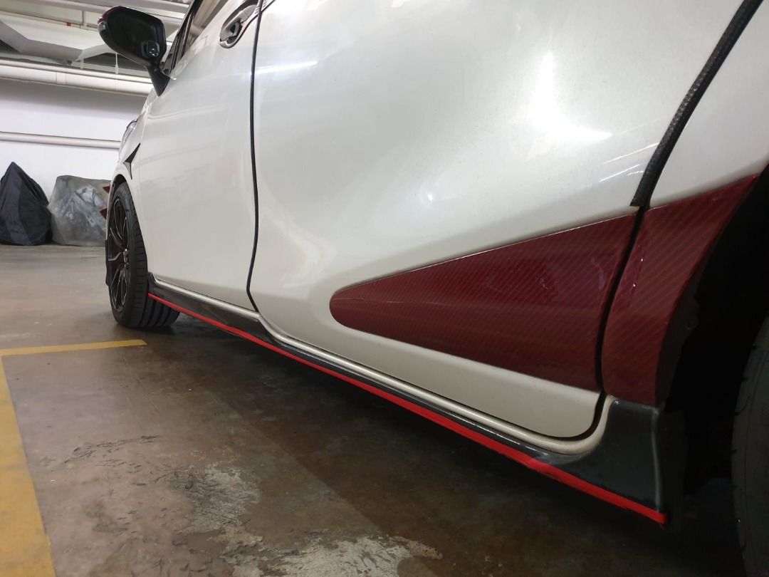 Sienta Toyota line bumper line stickers - Authentic Red 3M Reflective ...