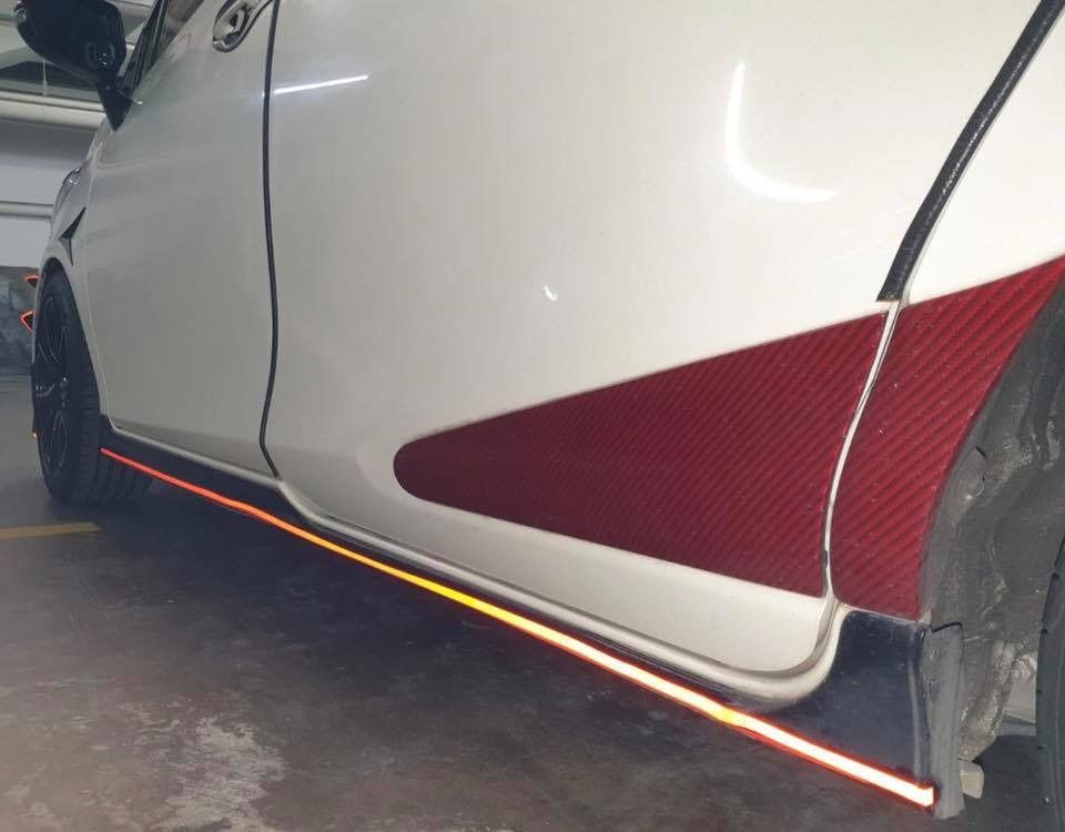 Sienta Toyota line bumper line stickers - Authentic Red 3M Reflective ...