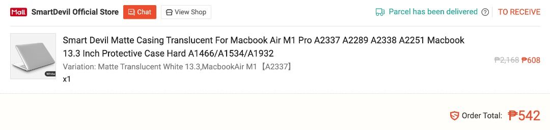 Smart Devil Matte Casing Translucent For Macbook Air/Pro M1 A2337 ...