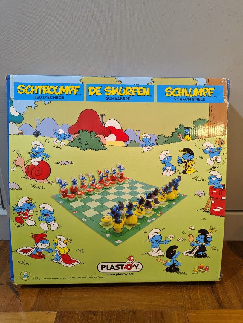 Smurf Chess Set Rare Plastoy, Hobbies & Toys, Toys & Games on Carousell