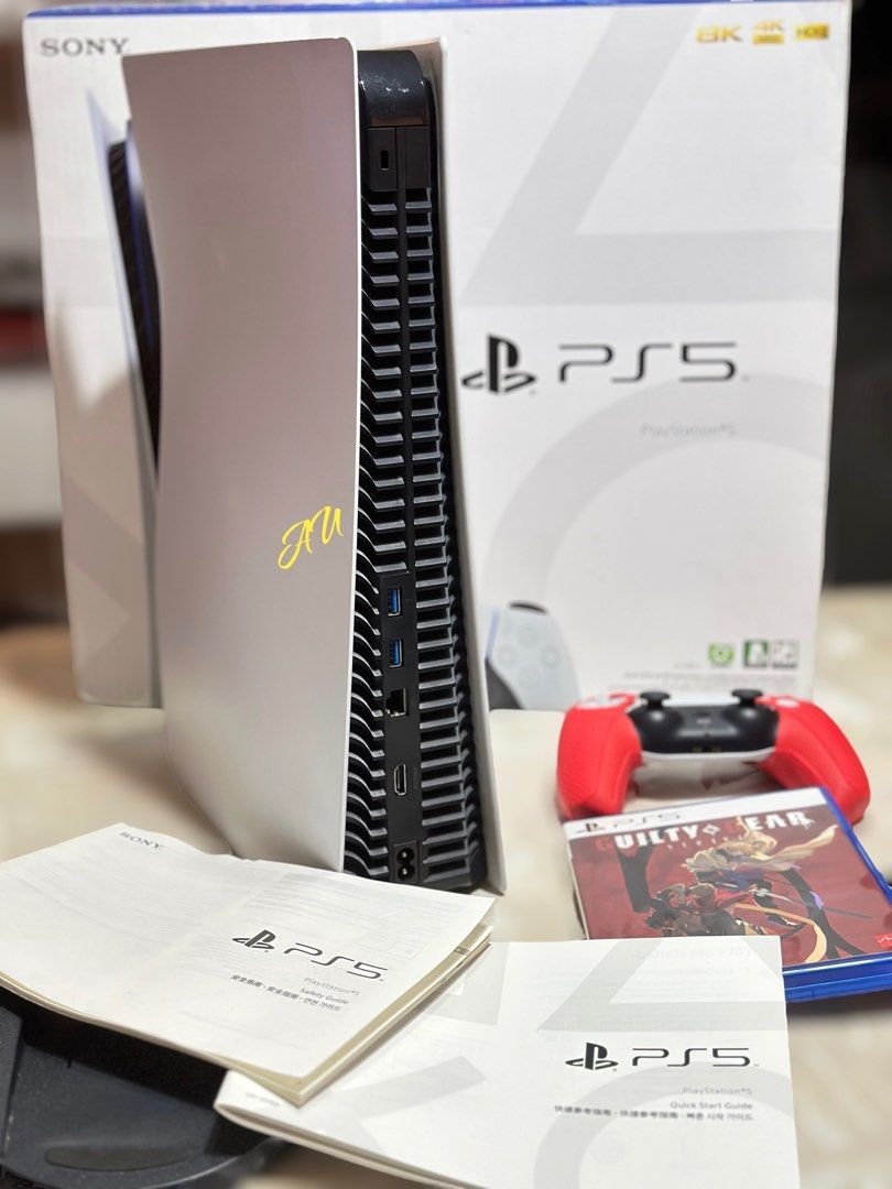 Sony PlayStation PS5 Disc Edition with 1 Game Complete set with Box ...