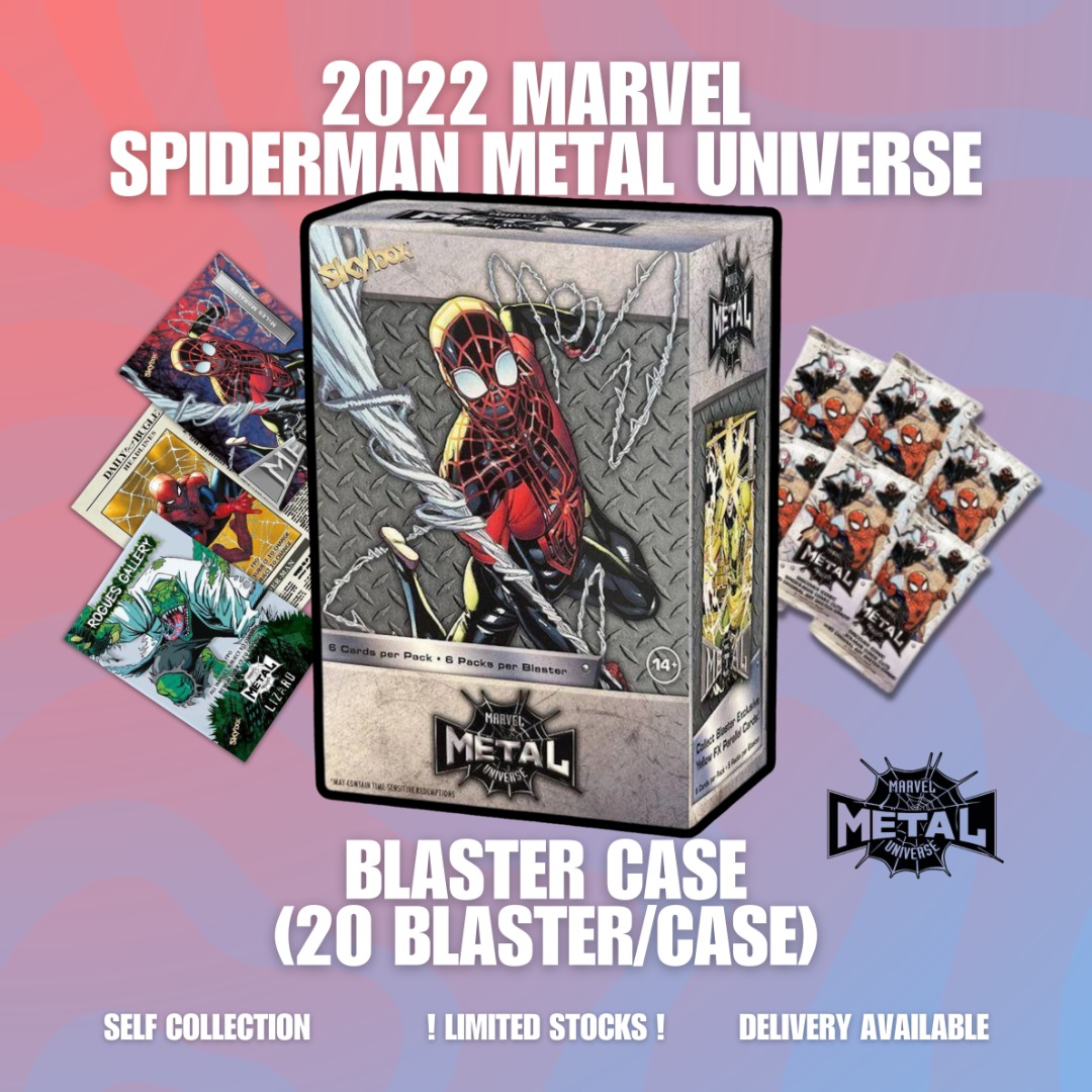 Spiderman Marvel Metal Universe Cards Blaster Box Case, Hobbies & Toys ...