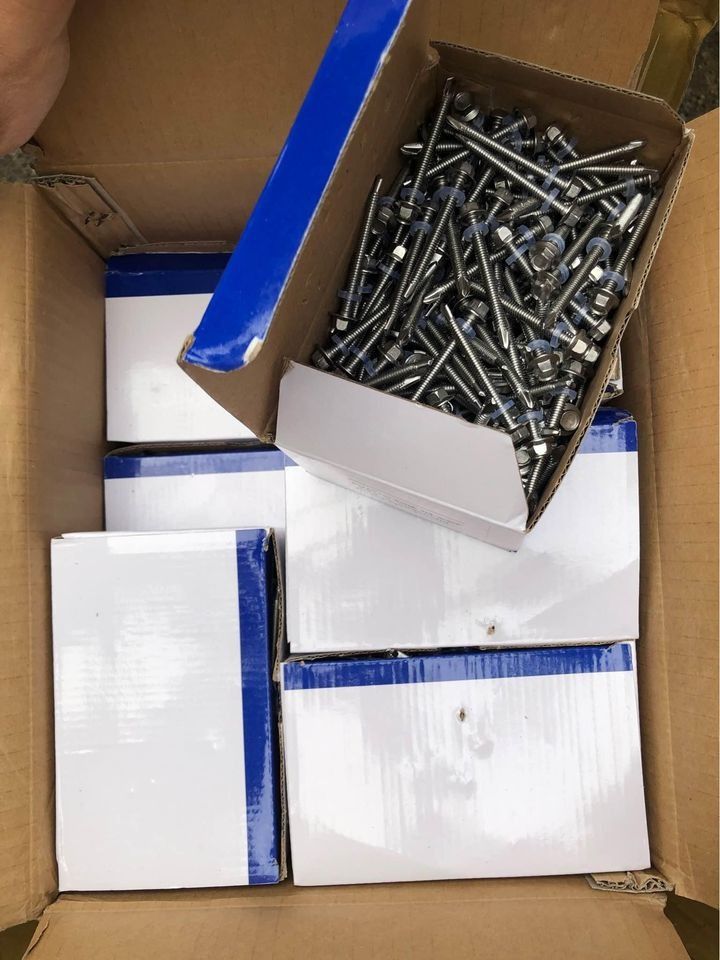 SS410 Stainless Tekscrew for Metal Roofing Works 25mm to 75mm ALL SIZES ...