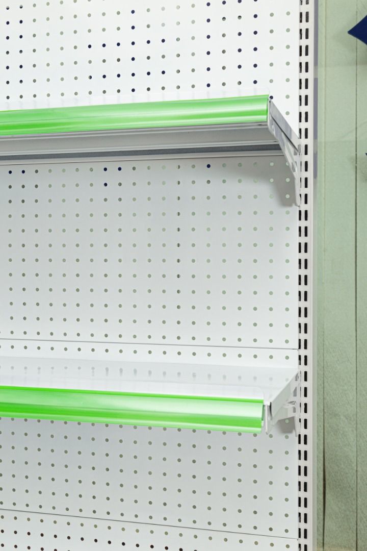 steel racks metal shelves gondola perforated backing, Furniture & Home ...