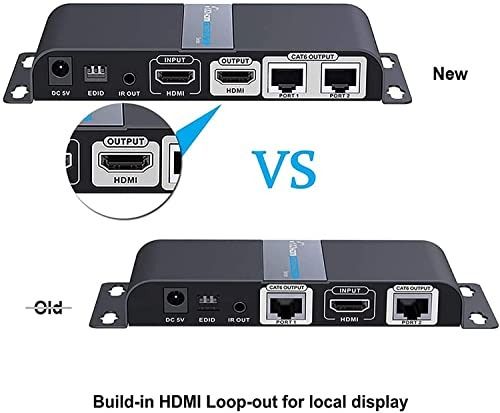 [Stockist.SG] AGPTEK HDMI Extender, 1080P@60HZ 1x2 Splitter Device Over ...