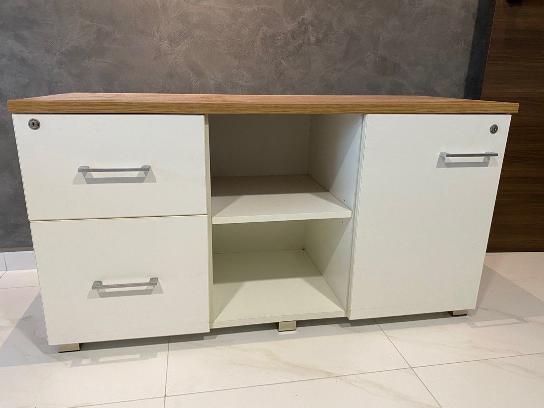 Study Desk & Sideboard Set, Furniture & Home Living, Furniture, Tables ...