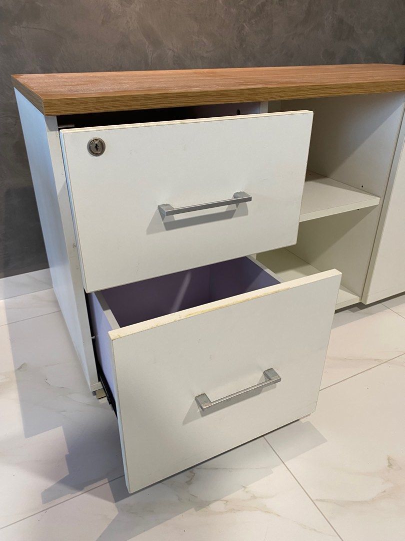 Study Desk & Sideboard Set, Furniture & Home Living, Furniture, Tables ...