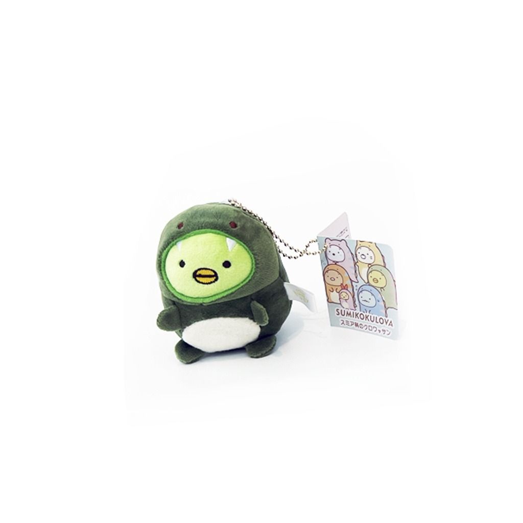 Sumikko Gurashi Penguin w/ Dinosaur Costume Plushie Key Chain, Hobbies ...