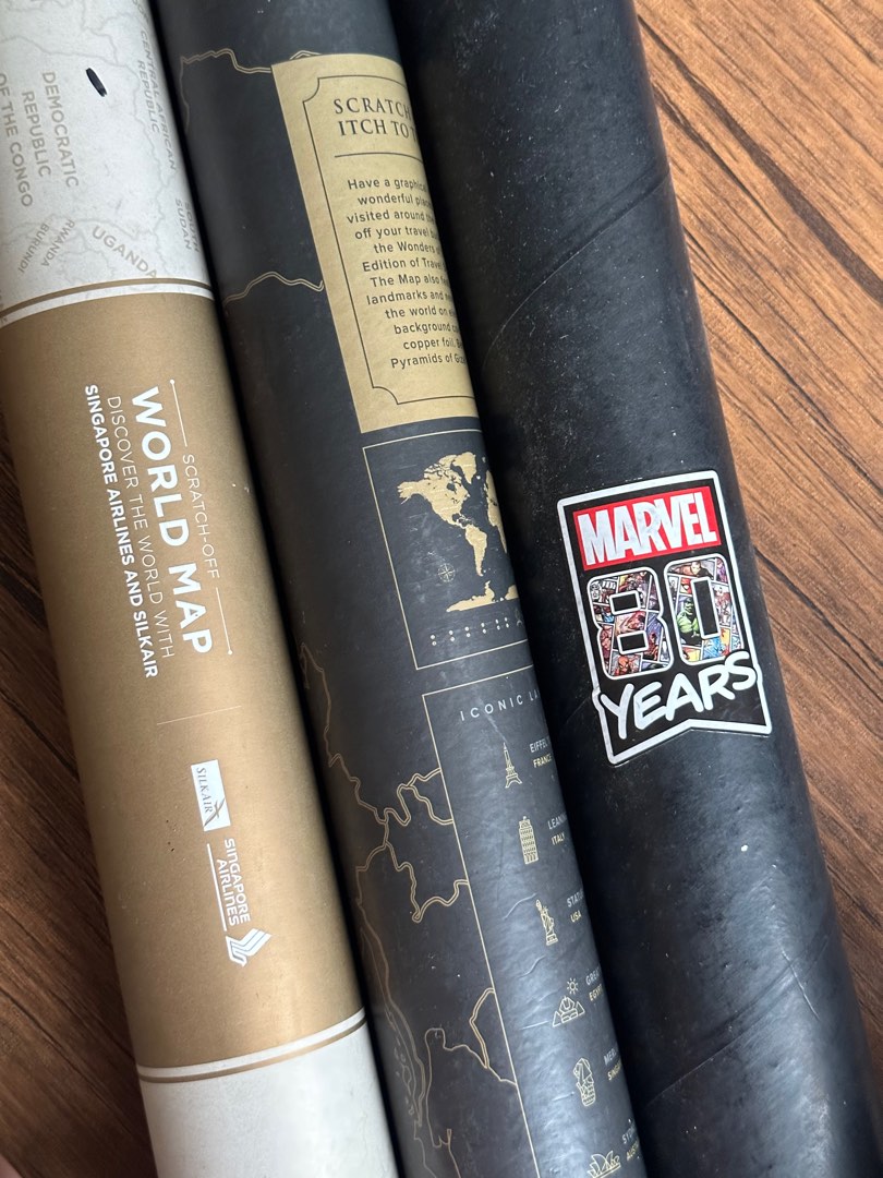 Take All: Scratch Maps & Spider-Man Marvel Poster on Carousell