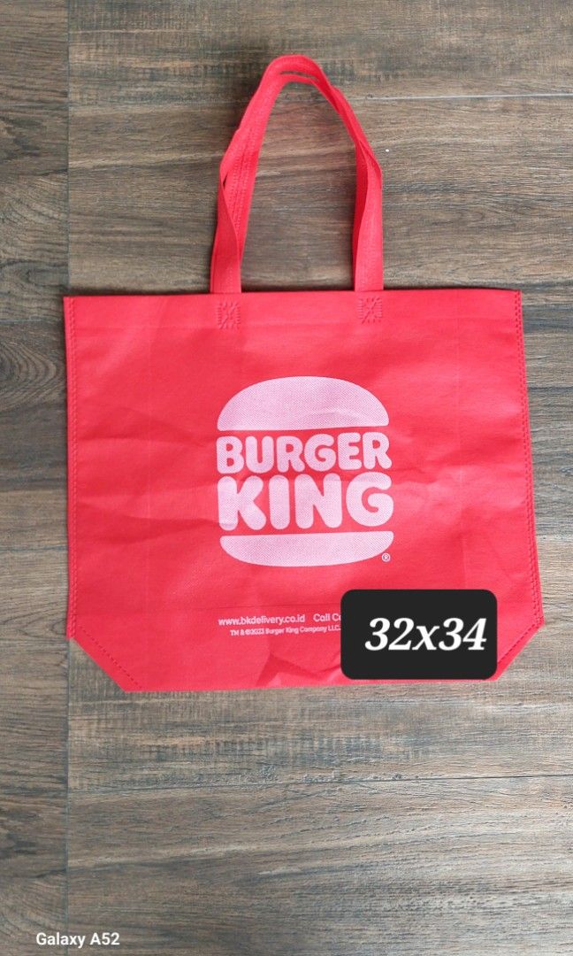 TAS BELANJA SHOPPING BAG SPUNBOND MCD MC DONALDS BK BURGER KING, Barang ...