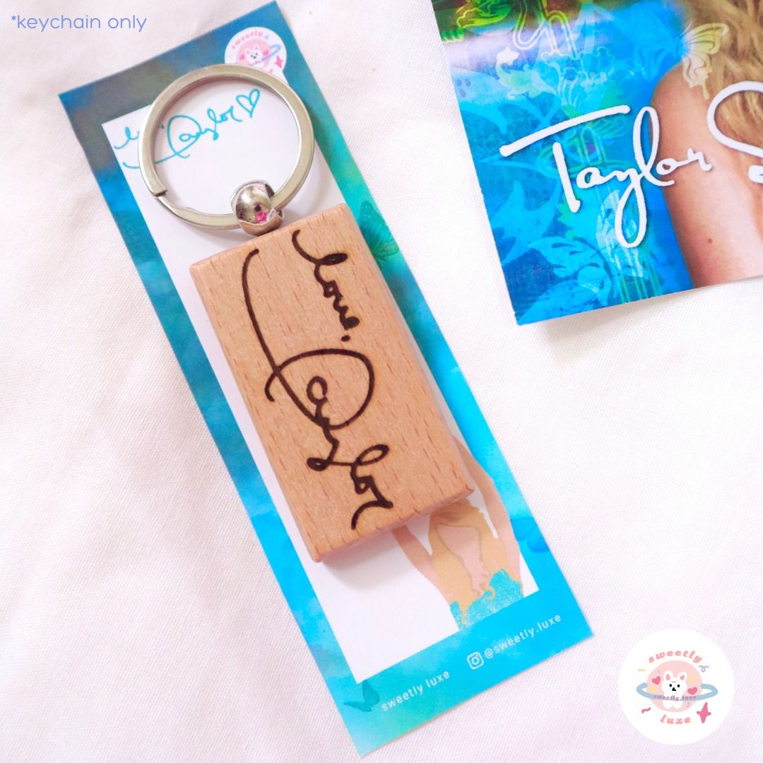 Taylor Swift Signature Fanmade Keychain | Swiftie | Eras Tour | Fan ...