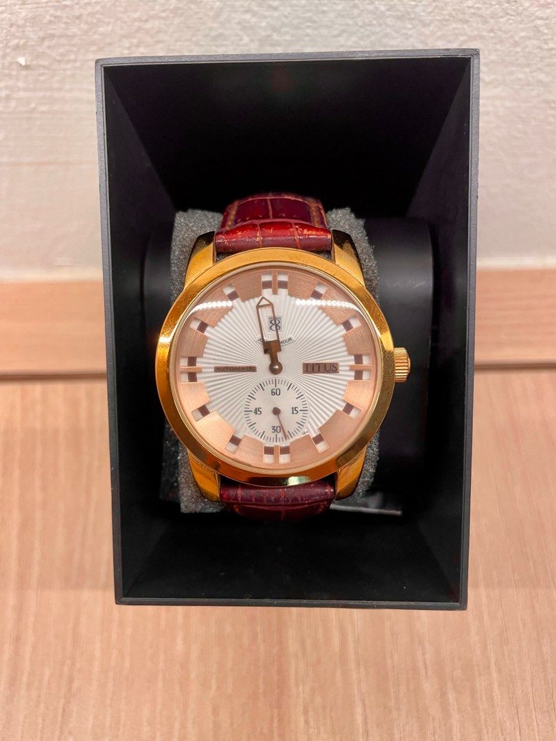 Titus Rose Gold Automatic Watch, Women's Fashion, Watches & Accessories ...