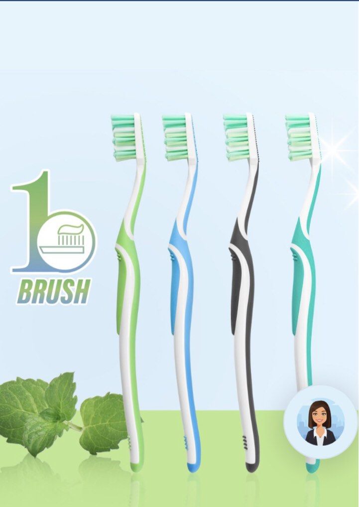 [Amway] GLISTER Toothbrush (1 box = 4 pieces), Beauty & Personal Care ...