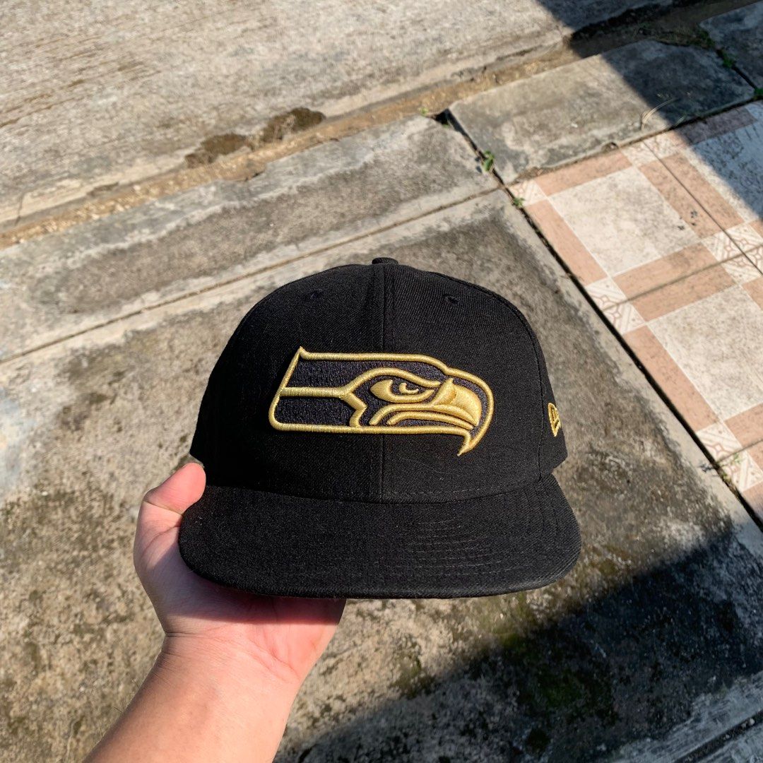 Topi Snapback New Era x NFL Seattle Seahawks Golden Logo Series big ...