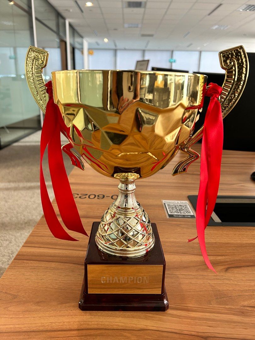 Trophy with Champion engraved, Sports Equipment, Other Sports Equipment ...