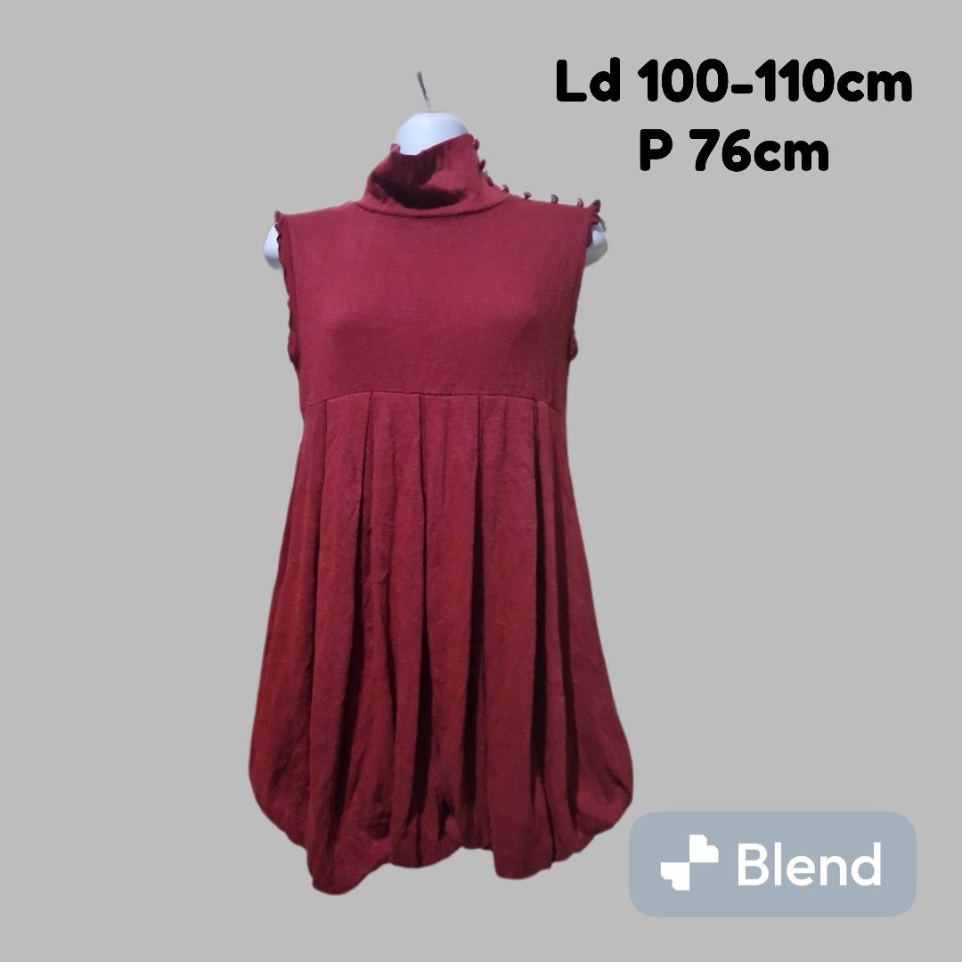 Tunik/ mini dress merah, Fesyen Wanita, Pakaian Wanita, Gaun & Rok di ...