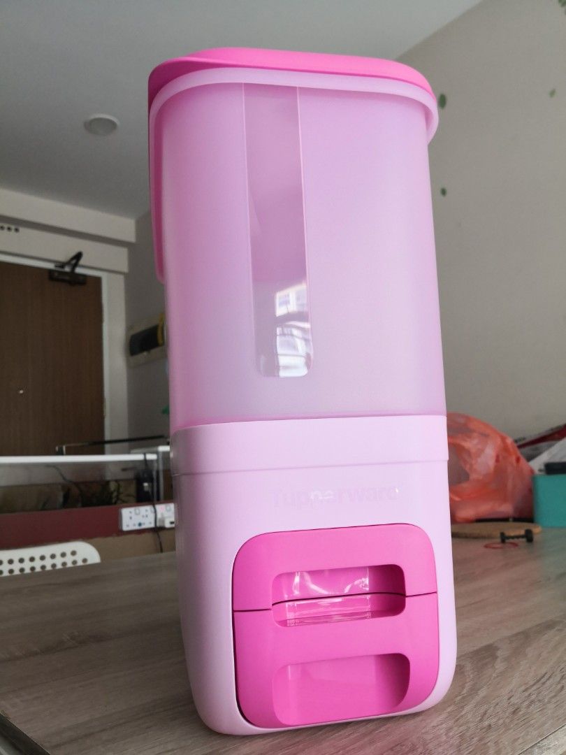 Tupperware 10kg rice dispenser, Furniture & Home Living, Kitchenware ...
