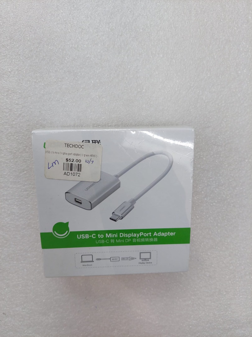 UGREEN USB-C Male to Mini DisplayPort Female Adapter 40867, Computers ...
