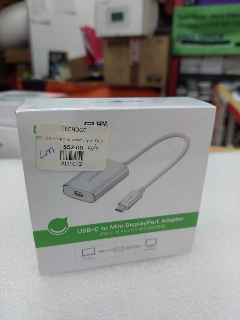 UGREEN USB-C Male to Mini DisplayPort Female Adapter 40867, Computers ...