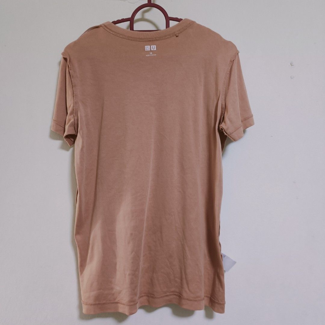 Uniqlo basic Tee caramel colour M, Women's Fashion, Tops, Shirts on ...