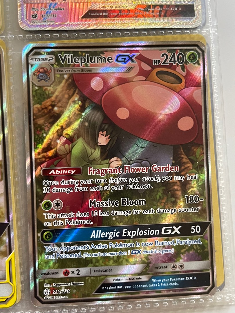 Vileplume full art GX, Hobbies & Toys, Toys & Games on Carousell