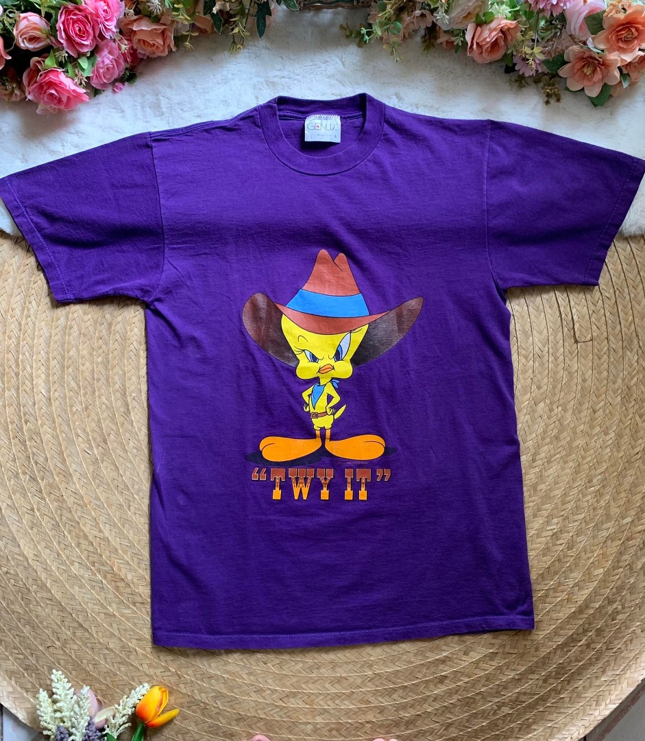 Vintage 1993 Tweety Bird Shirt "Twy It", Men's Fashion, Tops & Sets ...