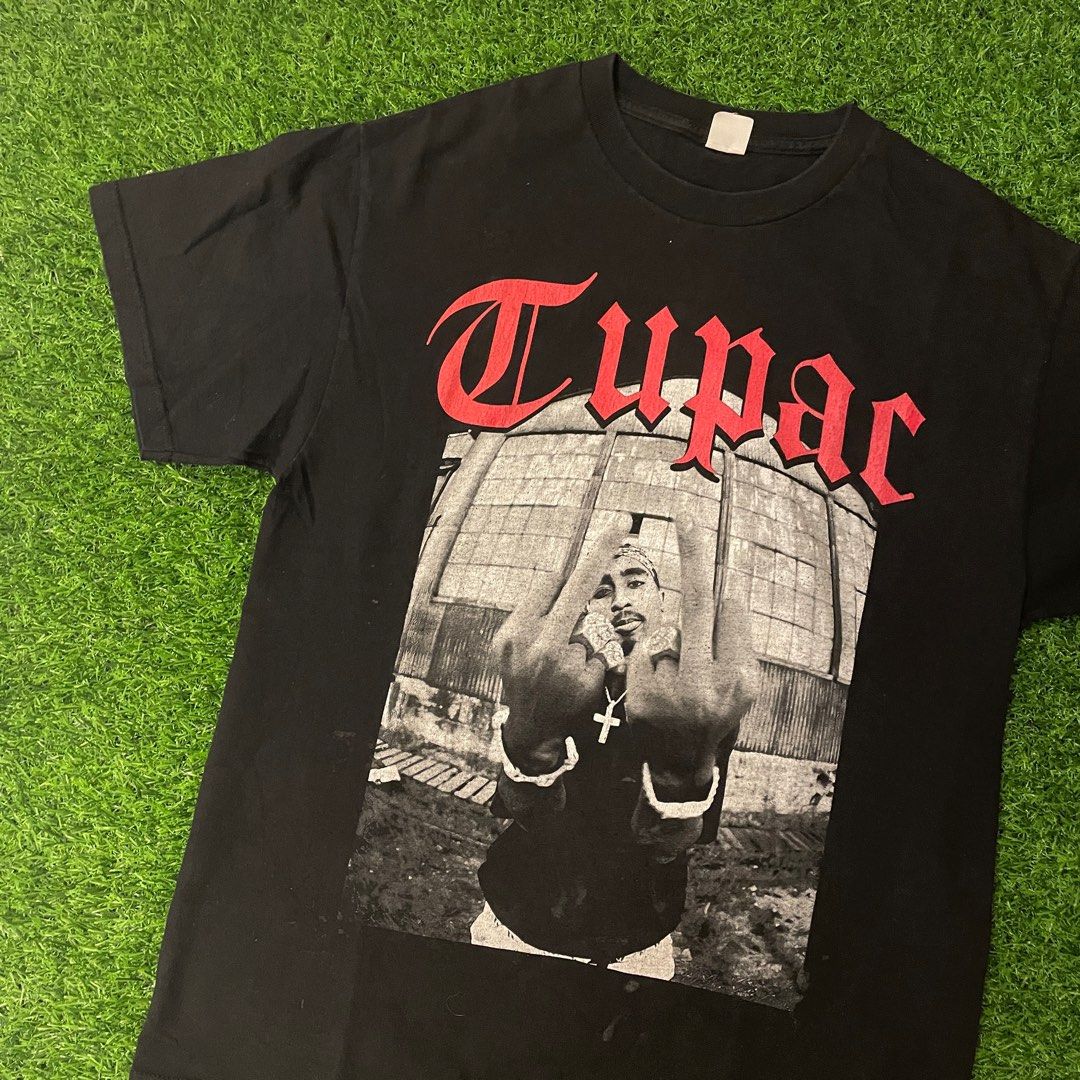 Vintage Early 2000s Tupac Shakur Mega Print Shirt, Men's Fashion, Tops ...