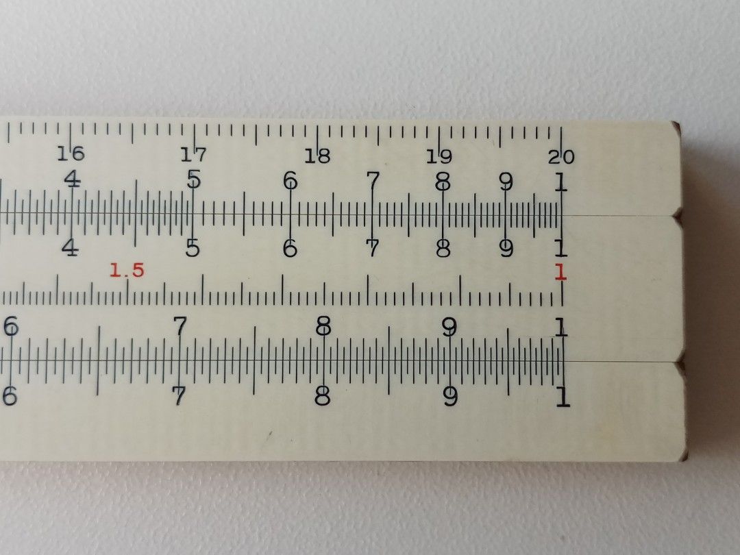 VINTAGE SLIDE RULE - SUN HEMMI No.2640 SLIDE RULE WITH ORIGINAL PROTECTIVE CASE (Made in Japan ...