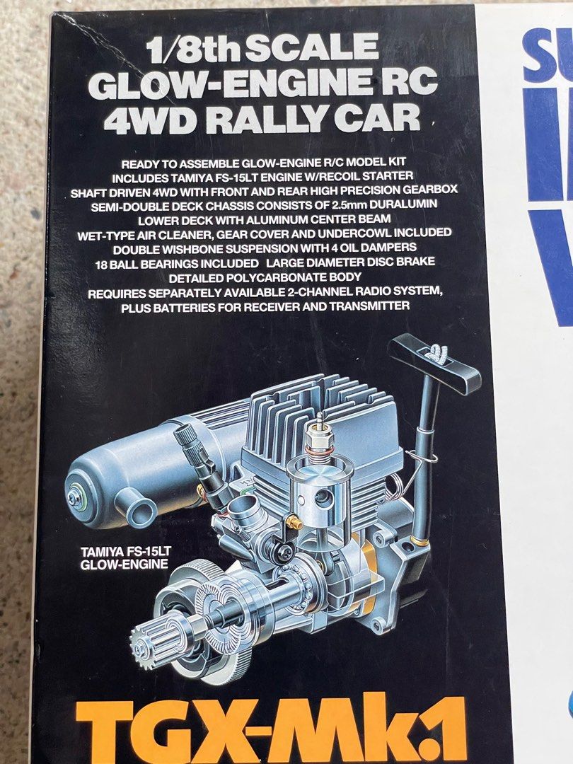Vintage tamiya 1/8 rally rc car engine powered., Hobbies & Toys, Toys ...