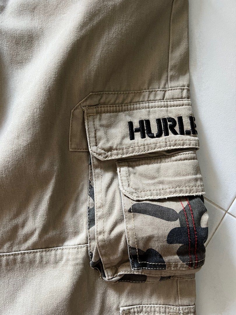 Vintage Y2K Hurley Cargo Pants, Men's Fashion, Bottoms, Trousers on Carousell