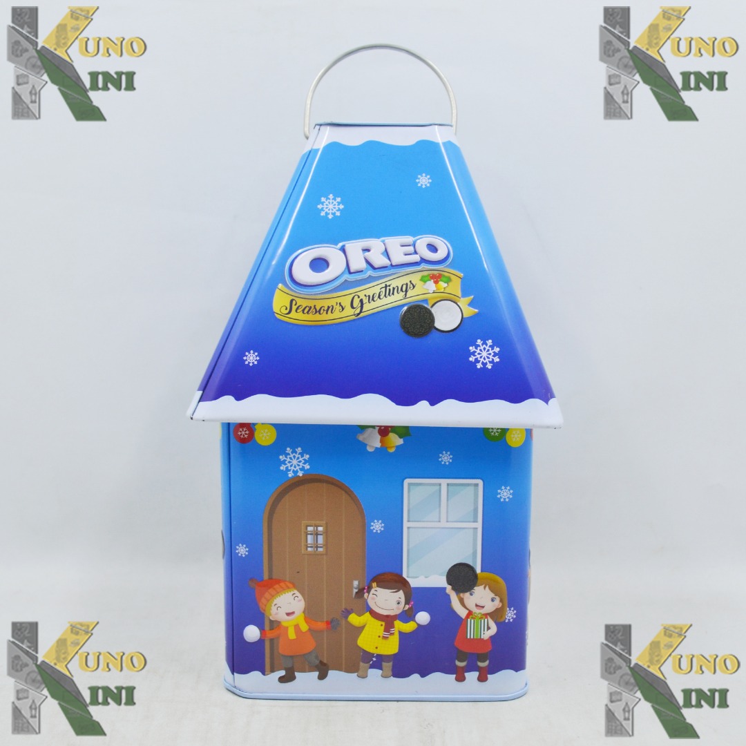 WADAH KALENG OREO HOUSE - tanpa isi, Antik, Pajangan di Carousell