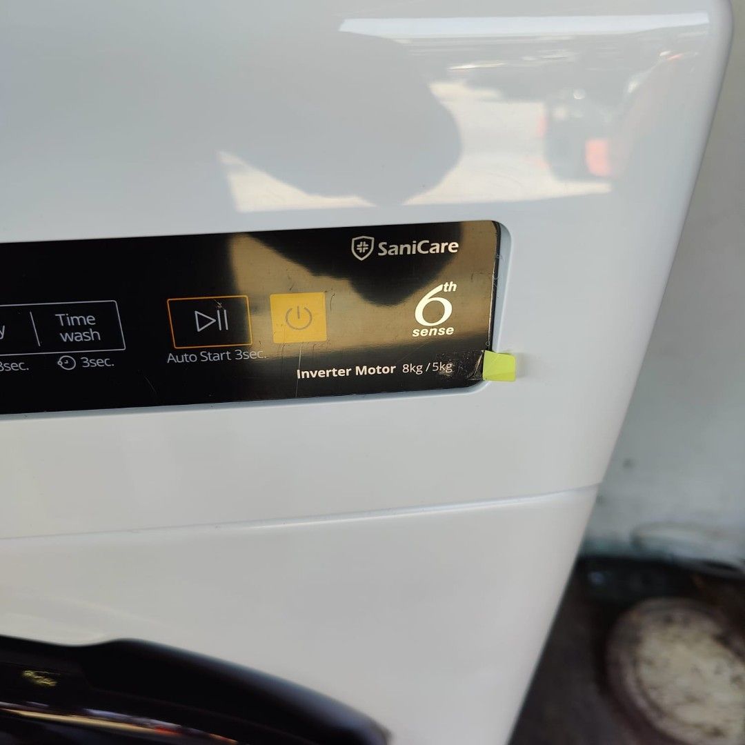Whirlpool washer dryer 8kg/5kg Model: WWEB8502GW, TV & Home Appliances, Washing Machines and ...