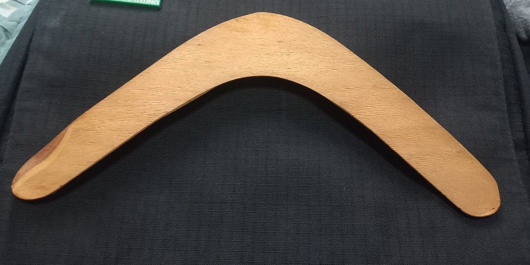 12" Wooden Boomerang Australia Wall Decor, Hobbies & Toys, Toys & Games ...