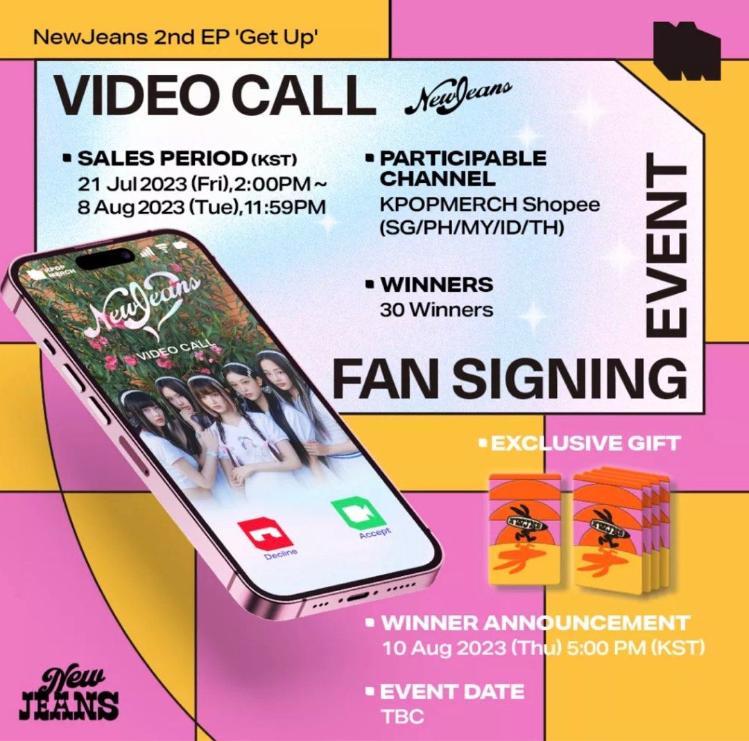 wts newjeans get up 2nd ep bunny beach bag ver albums shopee pob comeback sharing go po preorder ...