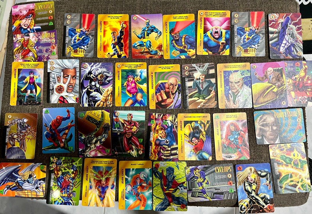 X-MEN Trading Cards、X戰警咭, 興趣及遊戲, 收藏品及紀念品, 郵票及印刷品 - Carousell