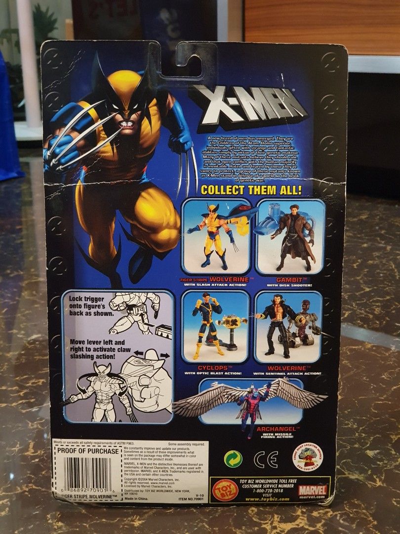 X-Men "Tiger stripe Wolverine", Hobbies & Toys, Toys & Games on Carousell