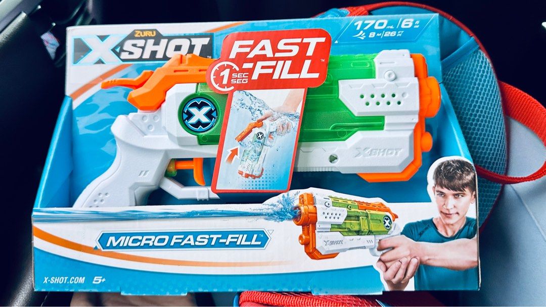 X-Shot Water Warfare Micro Fast-Fill Water Blaster by ZURU, Hobbies ...
