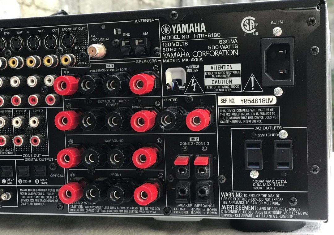 YAMAHA HT6190 avr, Audio, Soundbars, Speakers & Amplifiers on Carousell
