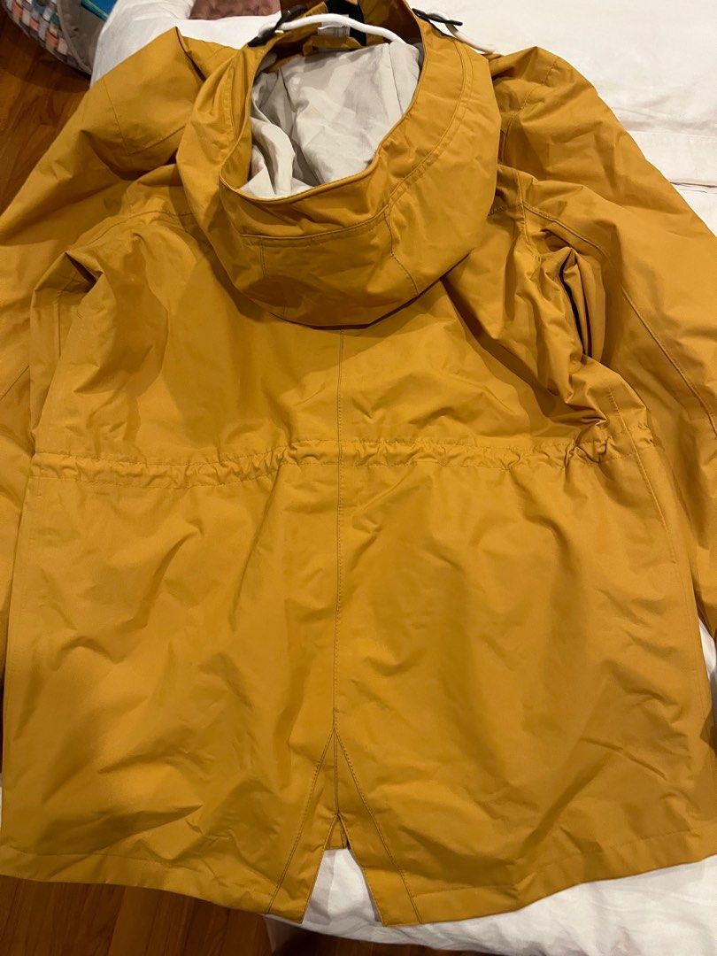 Yellow Quechua Decathlon Raincoat, Women's Fashion, Coats, Jackets and Outerwear on Carousell