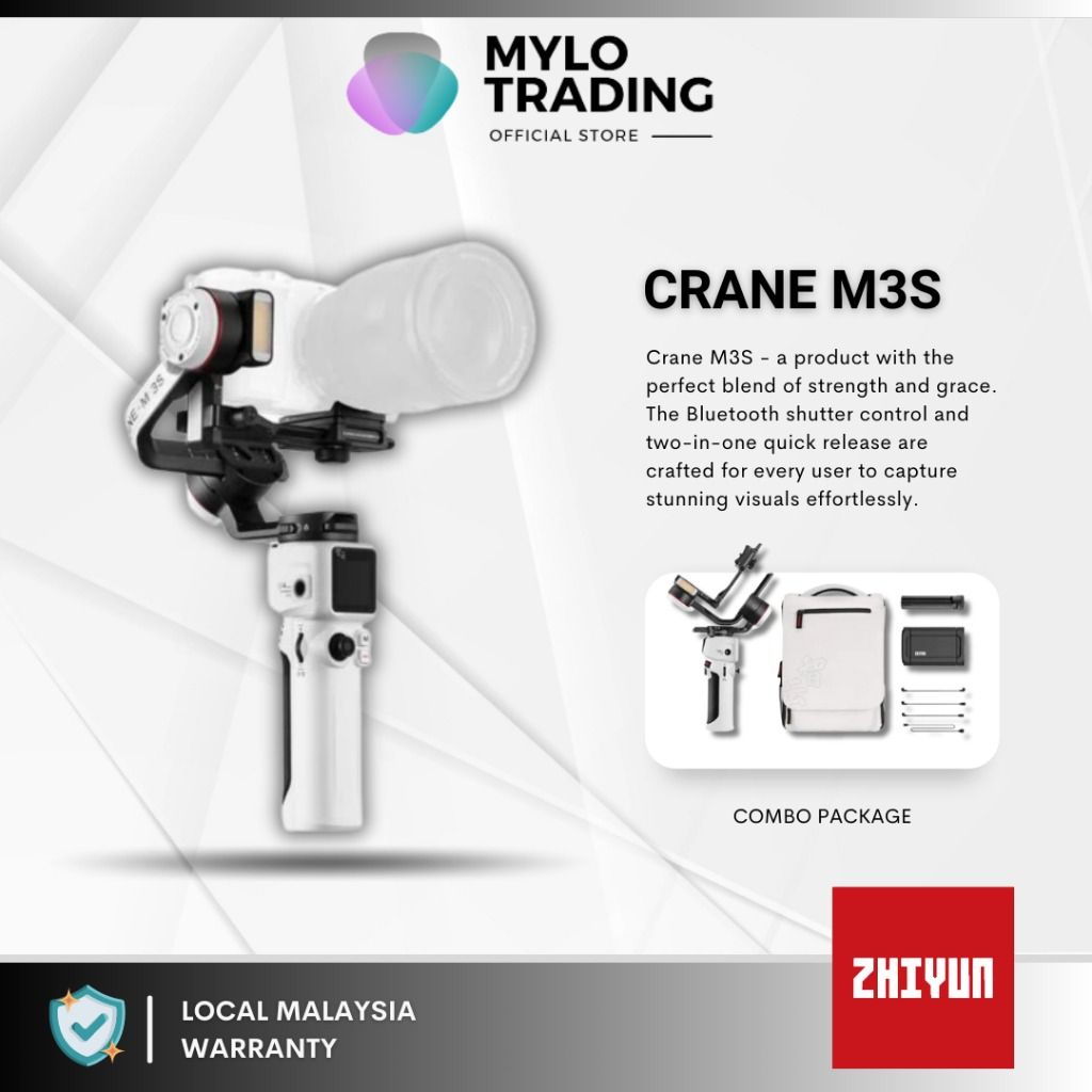 Zhiyun CRANE M3S & CRANE M3 S COMBO 3-Axis Handheld Gimbal Stabilizer ...