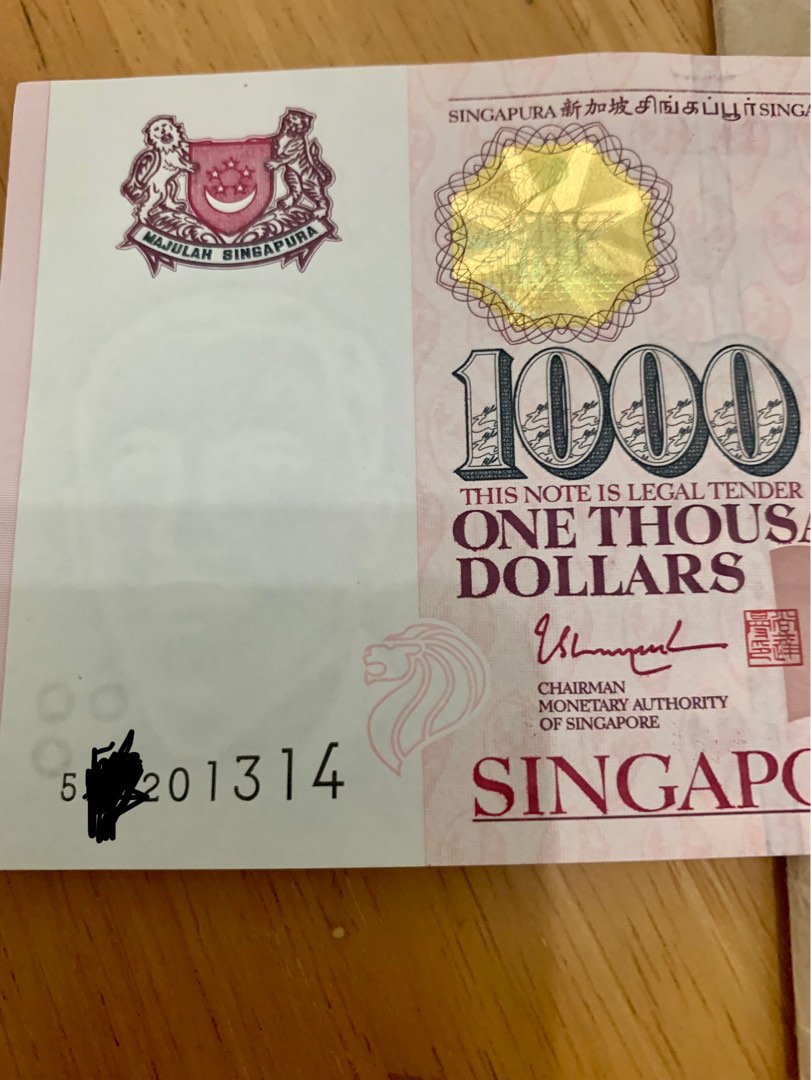 $1000 note 5201314 number, Hobbies & Toys, Memorabilia & Collectibles ...