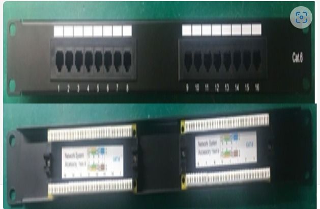 16-PORT CAT6 PATCH PANEL (LOADED), Commercial & Industrial ...