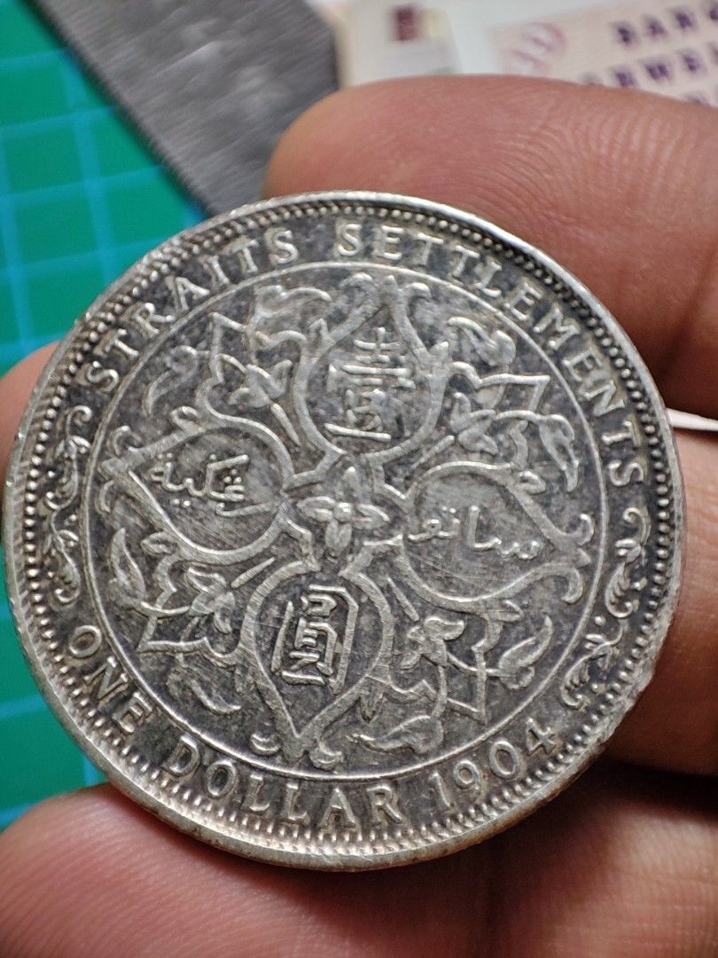 1904B King Edward Straits Settlement One Dollar, Hobbies & Toys, Collectibles & Memorabilia ...