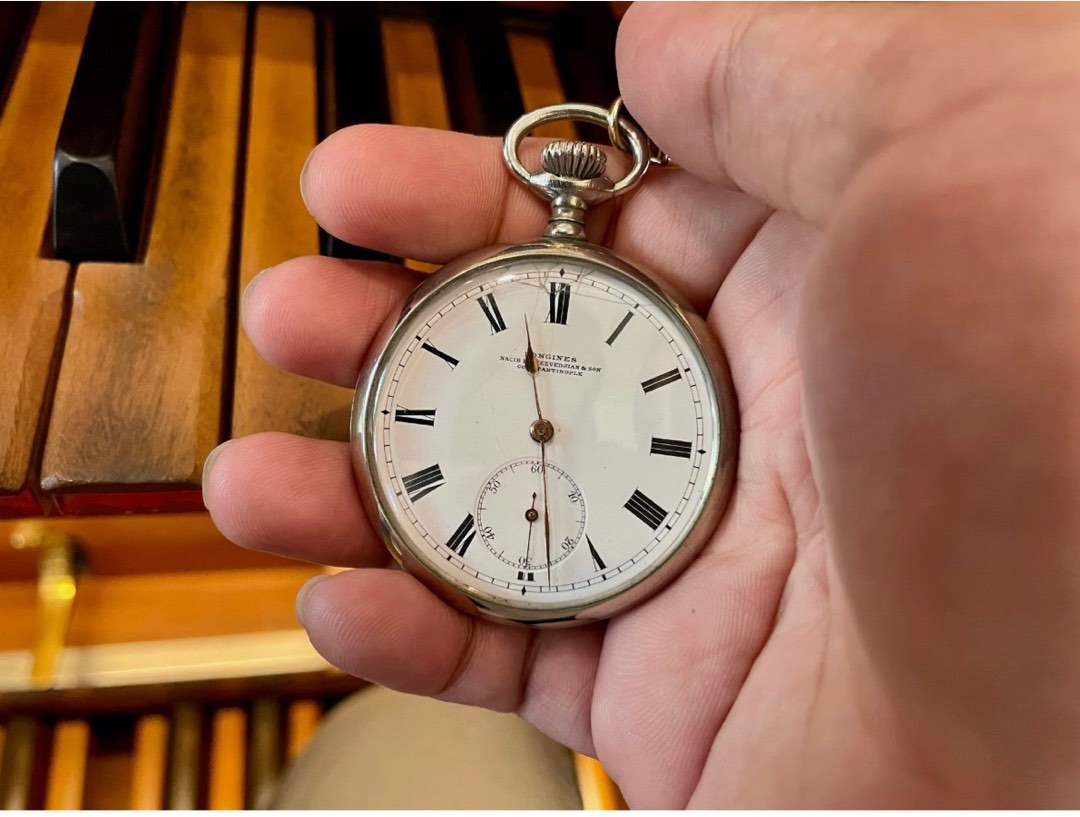 1913 LONGINES Open Face Pocket Watch, Men's Fashion, Watches ...