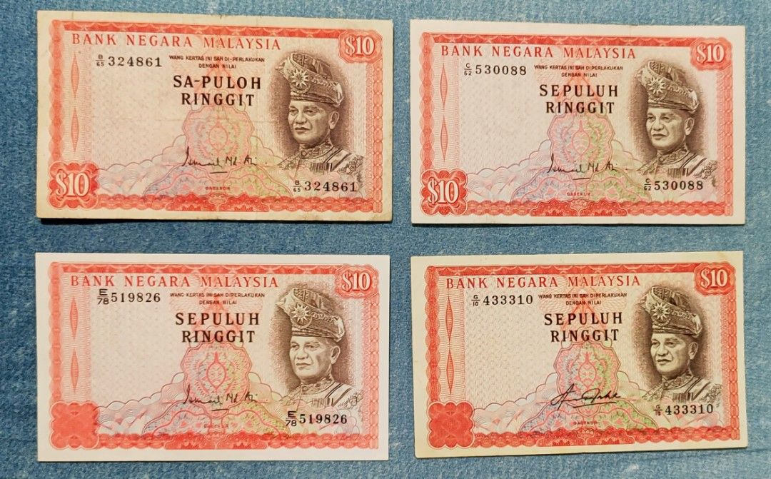 1st-4th series Rm10 Malaysia ringgit, Hobbies & Toys, Memorabilia ...