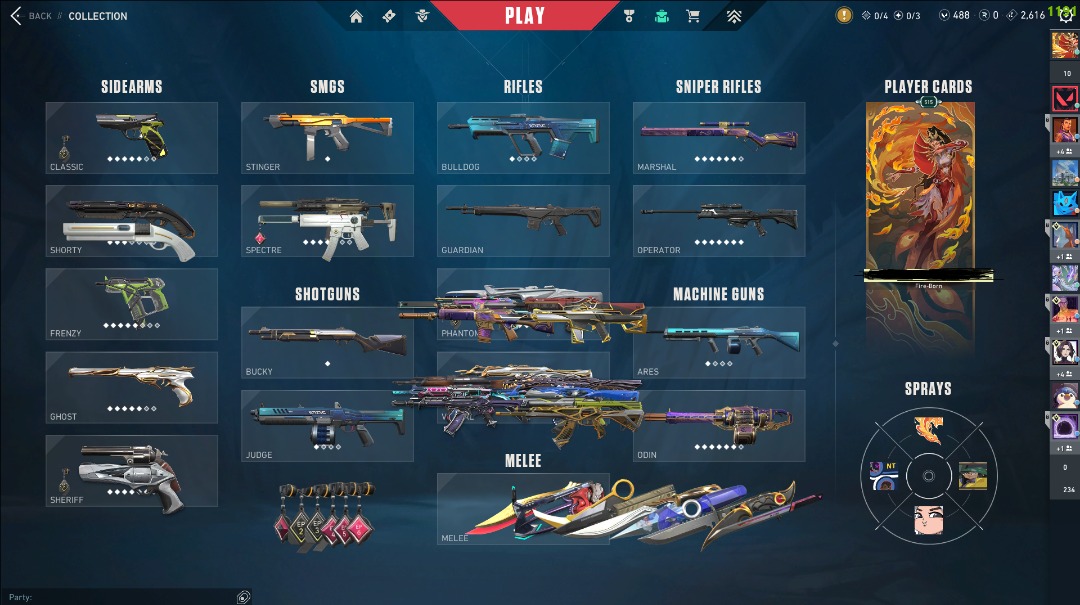 STACKED 1x Ultra, 19x Exclusive, 15x Premium Skins Valorant Account ...